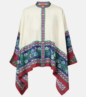 La DoubleJ Printed Silk Twill Foulard Shirt - Multicoloured