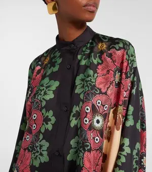 La DoubleJ Printed Silk Twill Foulard Shirt - Multicoloured