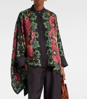 La DoubleJ Printed Silk Twill Foulard Shirt - Multicoloured
