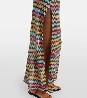 Missoni Zigzag Lamé Beach Cover-up - Black
