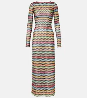 Missoni Zigzag Lamé Beach Cover-up - Black