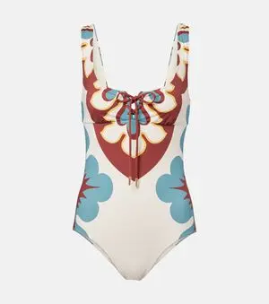 La DoubleJ Sunset Printed Swimsuit - Multicoloured