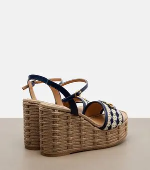 Valentino Garavani Vlogo Wedge Sandals