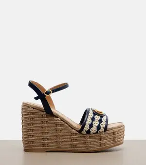 Valentino Garavani Vlogo Wedge Sandals