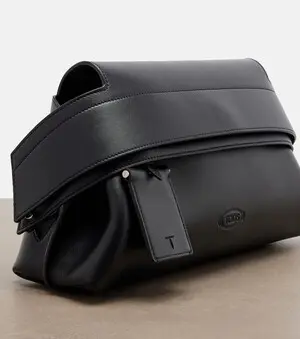 TOD'S Wave Mini Leather Clutch