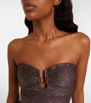Melissa Odabash Argentina Lamé Swimsuit