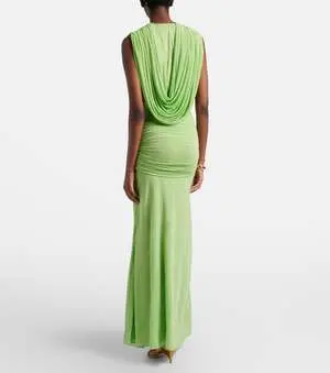 Christopher Esber Ripple Draped Jersey Gown - Green