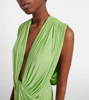 Christopher Esber Ripple Draped Gown - Green