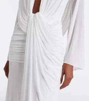 Christopher Esber Ripple Draped Gown - White