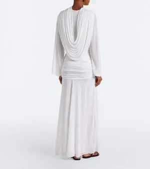 Christopher Esber Ripple Draped Gown - White