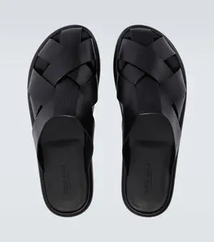 Giorgio Armani Leather Sandals