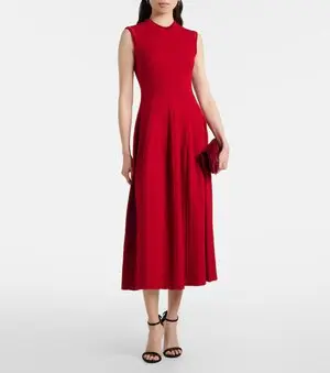 Ralph Lauren Silk-blend Midi Dress