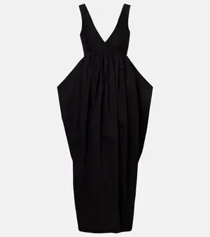 RÓHE Cotton-blend Maxi Dress - Black