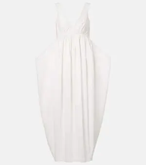 RÓHE Cotton-blend Maxi Dress - White