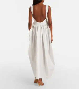 RÓHE Cotton-blend Maxi Dress - White