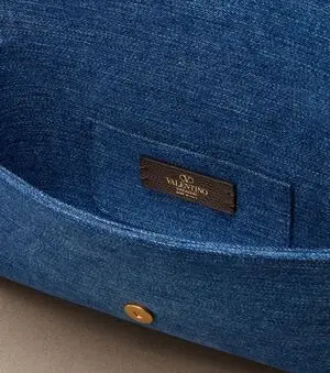 Valentino Garavani Devain Small Denim Shoulder Bag
