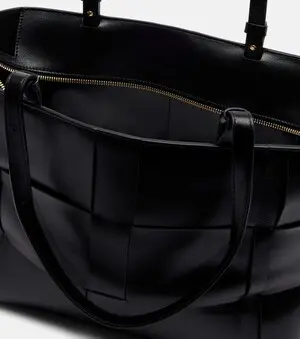DEMELLIER Large Woven Leather Tote Bag