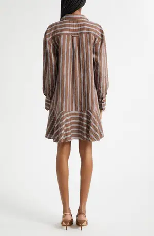 Veronica Beard Azriel Long Sleeve Shirtdress