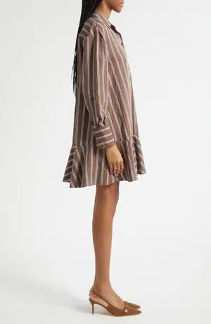 Veronica Beard Azriel Long Sleeve Shirtdress