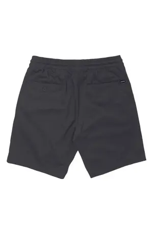 Volcom Elastic Waist Shorts - Charcoal
