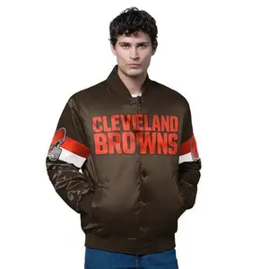 STARTER Satin Varsity Full-snap Jacket