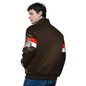 STARTER Satin Varsity Full-snap Jacket