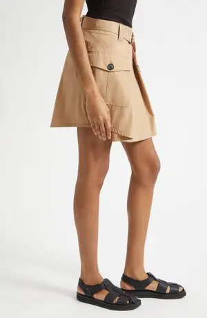 Derek Lam 10 Crosby Belted Cargo Mini Skirt