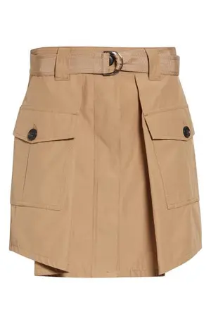 Derek Lam 10 Crosby Belted Cargo Mini Skirt