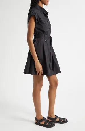 Derek Lam 10 Crosby Azora Poplin Shirtdress - Black
