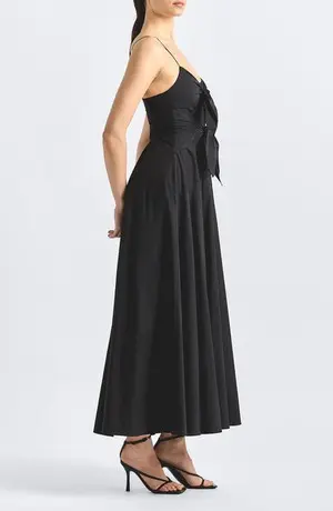 Derek Lam 10 Crosby Unity Tie Front Poplin Dress