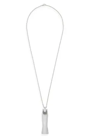 Rick Owens Mega Sister Pendant Necklace - Palladium
