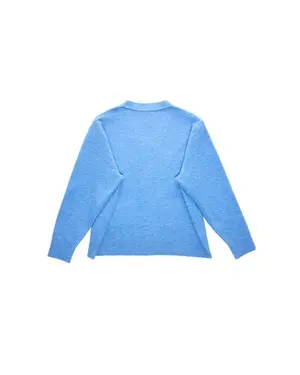 VOWELS Alpaca Blend Cardigan - Light Blue