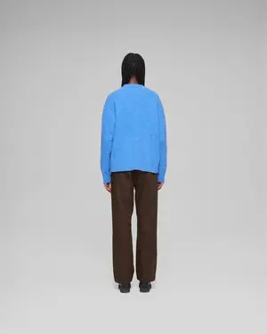 VOWELS Alpaca Blend Cardigan - Light Blue