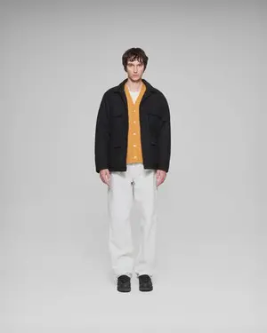 VOWELS Cashmere Primaloft Chore Jacket - Black