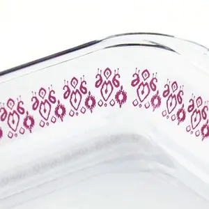 SPICE BY TIA MOWRY 2.3 Quart Spicy Cloves Glass Rectangular Baker