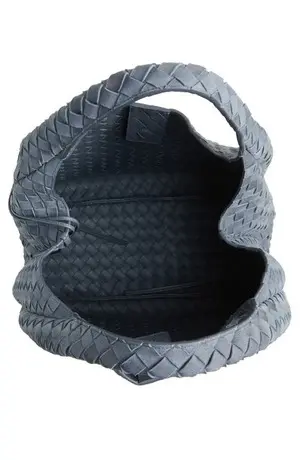 Bottega Veneta Large Campana Suede Shoulder Bag - Cloudy Indigo