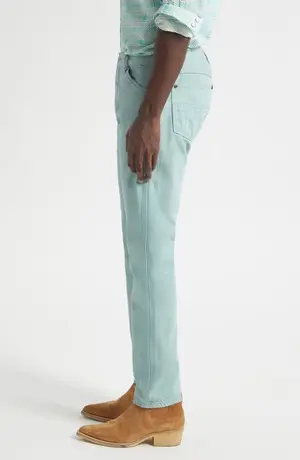 Double Rl Slim Fit Jeans - Turquoise