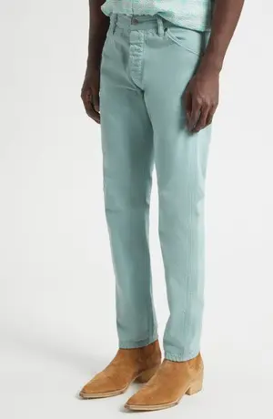Double Rl Slim Fit Jeans - Turquoise