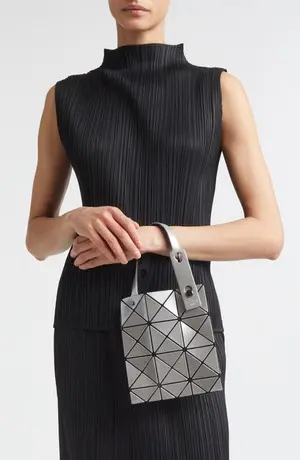 Issey Miyake Carat Top Handle Bag - Gray
