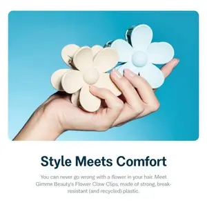 GIMME BEAUTY Flower Claw Clip Duo
