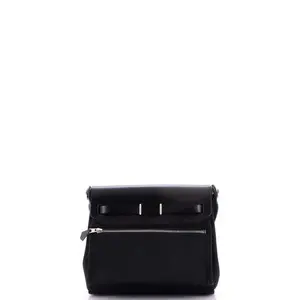 Hermès Herbag Zip Toile And Leather 20 - Noir