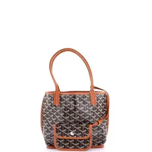 Goyard Anjou Reversible Tote Coated Canvas Mini - Brown
