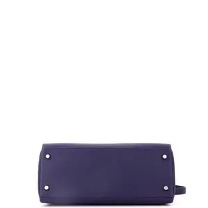 Hermès Kelly Handbag Verso Evercolor With Palladium Hardware 28