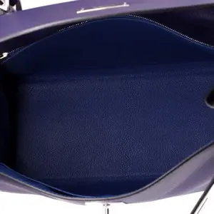 Hermès Kelly Handbag Verso Evercolor With Palladium Hardware 28