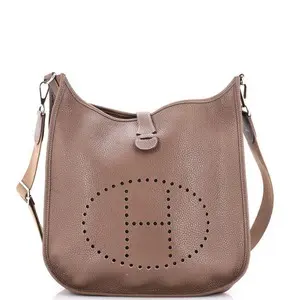 Hermès Evelyne Bag Gen III Clemence PM Grey