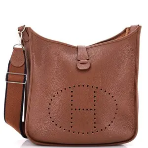 Hermès Evelyne Bag Gen Iii Clemence Gm - Brown