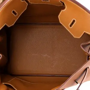 Hermès Birkin Handbag Brown Epsom With Palladium Hardware 35 - Gold