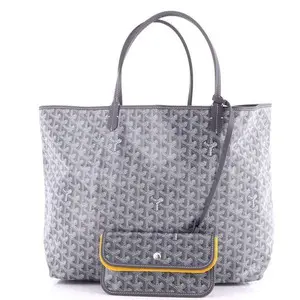 Goyard Saint Louis Tote Coated Canvas Gm - Grey