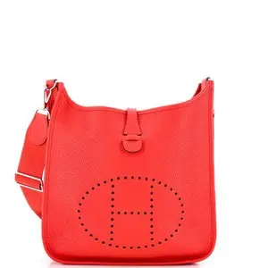 Hermès Evelyne Bag Gen Iii Clemence Pm - Red