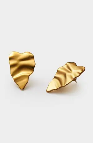 KATIE LOXTON Molten Heart Oversized Earrings